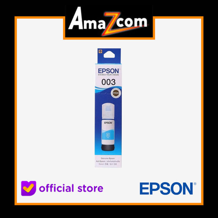 Tinta Epson 003 Cyan untuk Printer L1110 / L3110 / L3150 / L5190 ...
