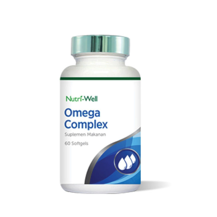 Nutriwell Omega Complex 60 softgels Nutri-Well Omega3 - BEWORTHS Vegan ...