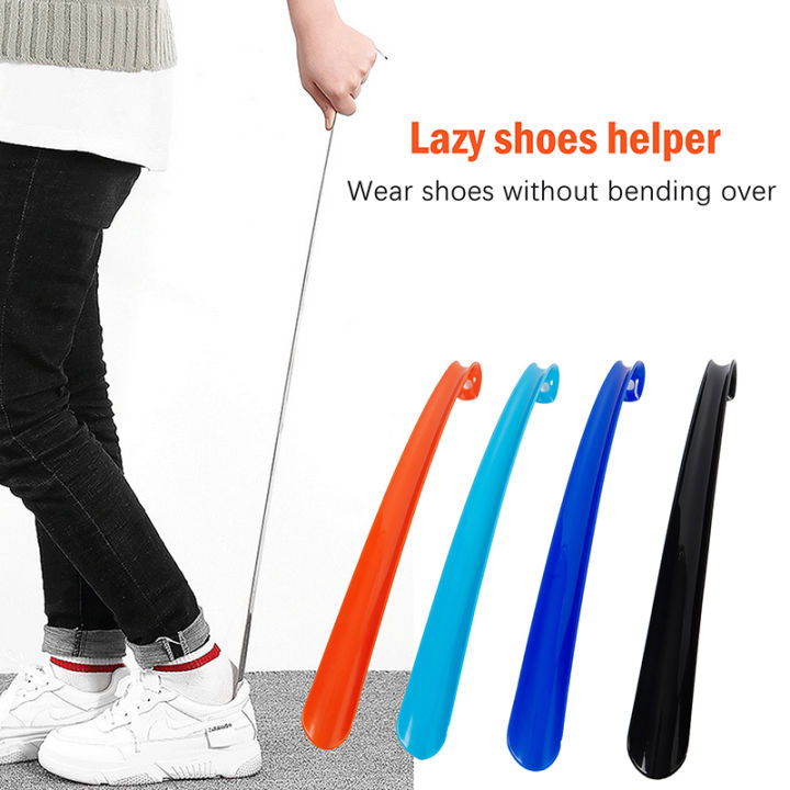 Plastic Extra Long Shoehorn Lazy Shoe Helper Long Handle Shoes Lifter ...