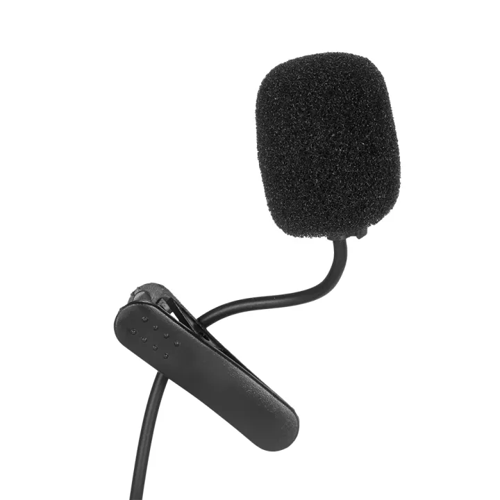 External Clip-on Lapel Microphone 3.5mm Jack Highly Sensitive Phone MIC ...