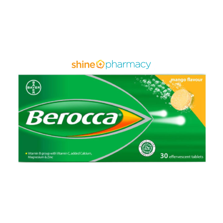 Berocca Effervescent Tablets 30s (Mango) | Lazada