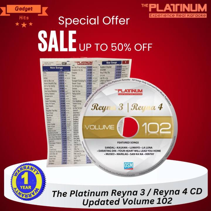 LULU The Platinum Reyna 3 / Reyna 4 CD Updated Volume 102 released APRIL 2025 ## | Lazada PH