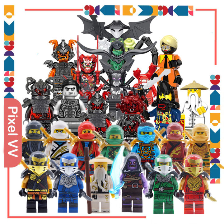 Ninjago：Masters of Spinjitzu Building Blocks Toy Mr E Jay Zane Kai ...