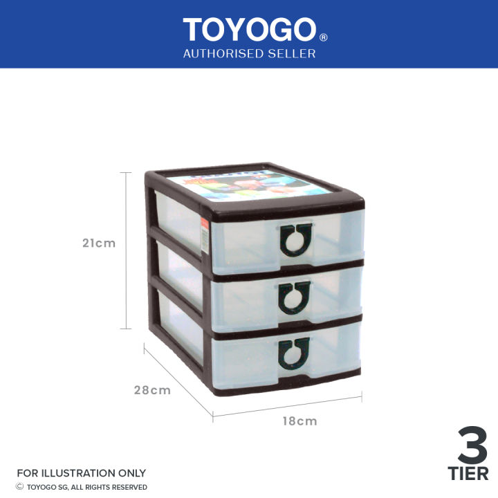 Toyogo 301-3 A5 Stationery Drawer (3 Tier) | Lazada Singapore