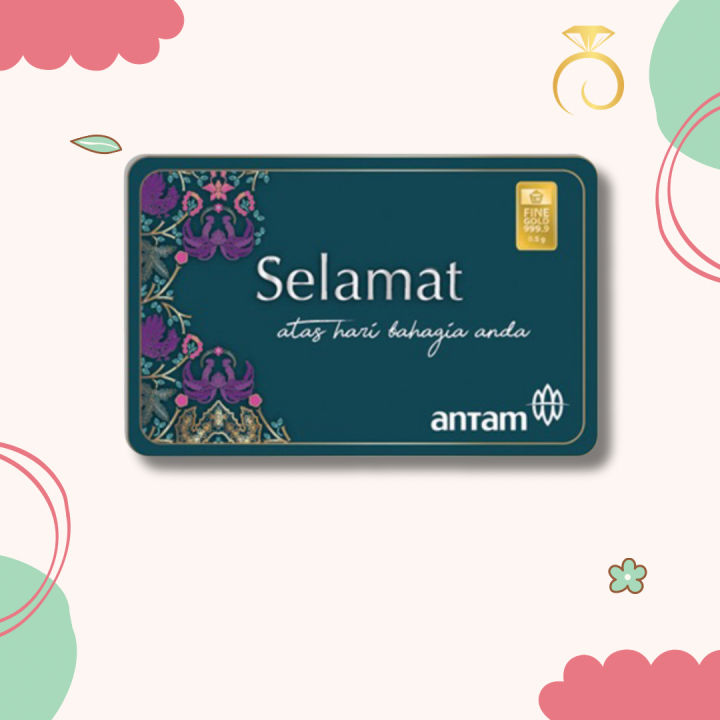 LOGAM MULIA Gift Series 0,5 gram - LM ANTAM - EMAS BATANGAN KEPINGAN 0 ...