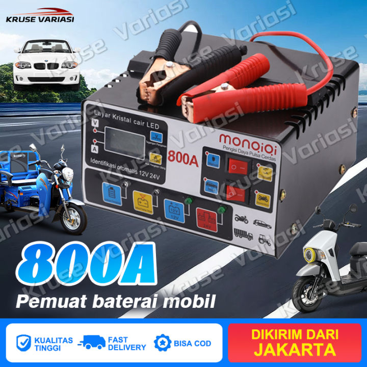 Car Charger Aki Otomatis 12V-24V Smart Intelligent Auto Repair Mobil ...