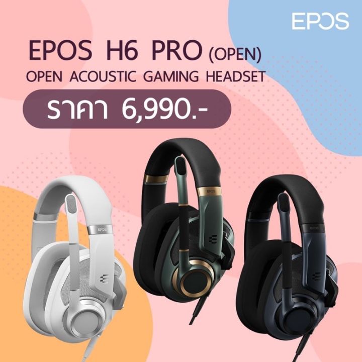 EPOS H6 Pro Open Acoustic Gaming Headset | Lazada.co.th