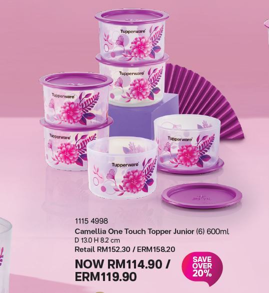 Camellia One Touch Topper Junior (600ml) 6pcs | Lazada