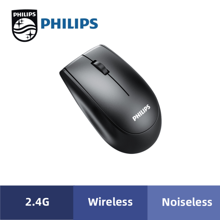 Philips SPK7317 2.4G Wireless Mouse Noiseless and Ergonomic Design For ...