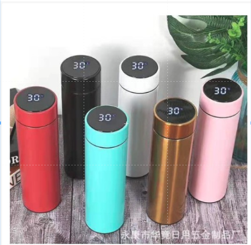 Intelligent Temperature Measuring Thermos Cup With LED Touch Display ...