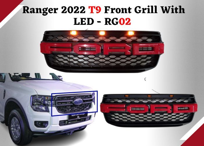 Ford Ranger 2022 T9 XL Front Grill With Led - RG01 | Lazada