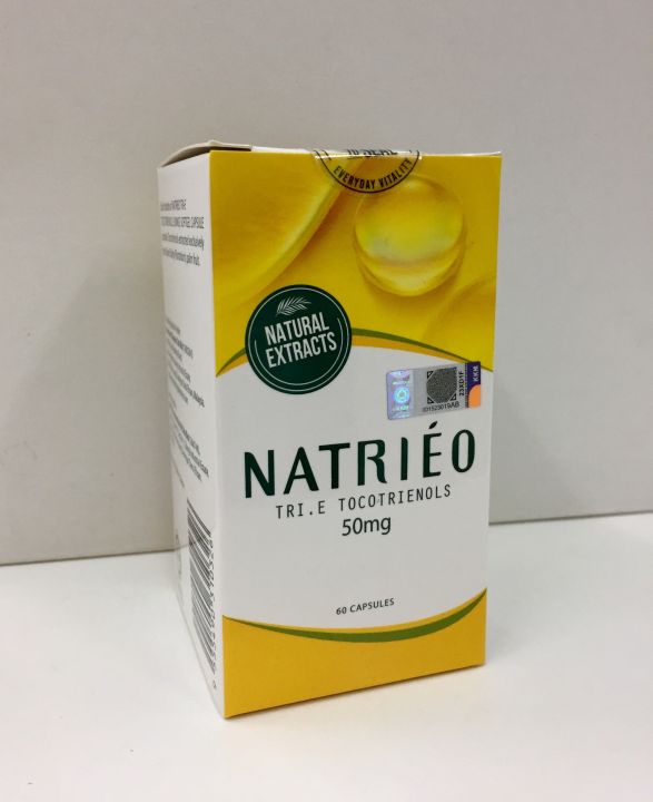 NATRIÉO TRI.E TOCOTRIENOLS 50MG (60 Softgel Capsules) | Lazada