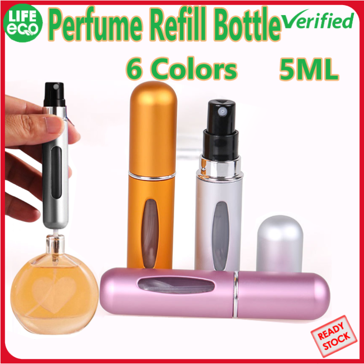 LIFE-ECO 5ML Perfume Refill Bottle Liquid Sub-Bottling Fine Mist Spray ...