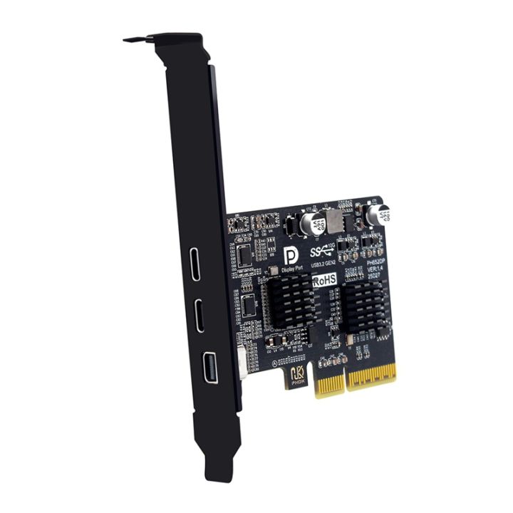USB-C PCIE Card Type C PCI-Express to USB 3.2 10Gbps+DP1.4 PCI Express ...