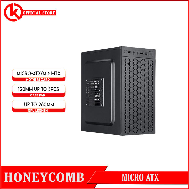 KEYTECH Honeycomb x P6 Micro ATX Cube Computer Case, Micro Min ATX ,ITX ...