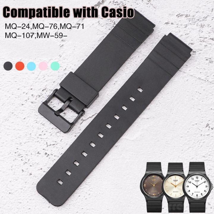 Resin Strap For Casio MW-59/MQ-24/MQ-27/MQ-71/MQ-76 16MM Watch Band Man ...