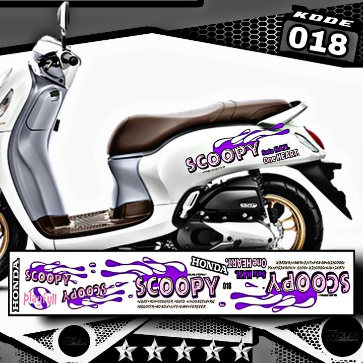 Decal Sticker Striping Variasi Honda Scoopy - Scoopy karbu 2011/2012 ...