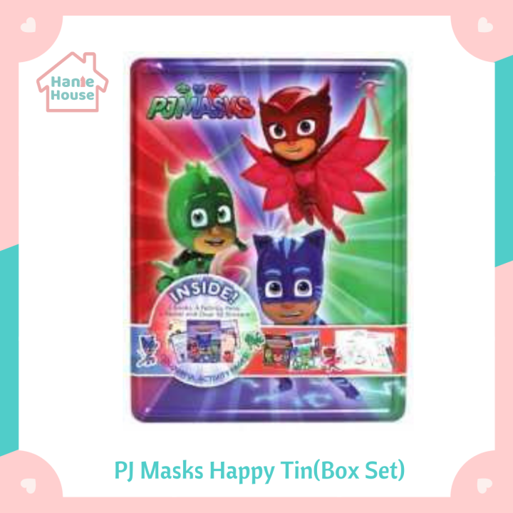 PJ MASKS BOOKS HAPPY TIN I KIDS GIFT SET I ACTIVITY PACK I PJ MASKS BOX SET | Lazada