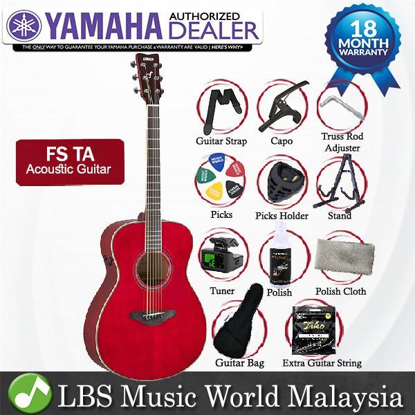 Yamaha FS-TA 40'' Concert Solid Spruce Acoustic Electric Guitar With ...