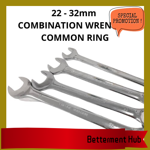 22mm - 32mm Wrench Spanner Chromium Vanadium Steel (CRV) Combination ...
