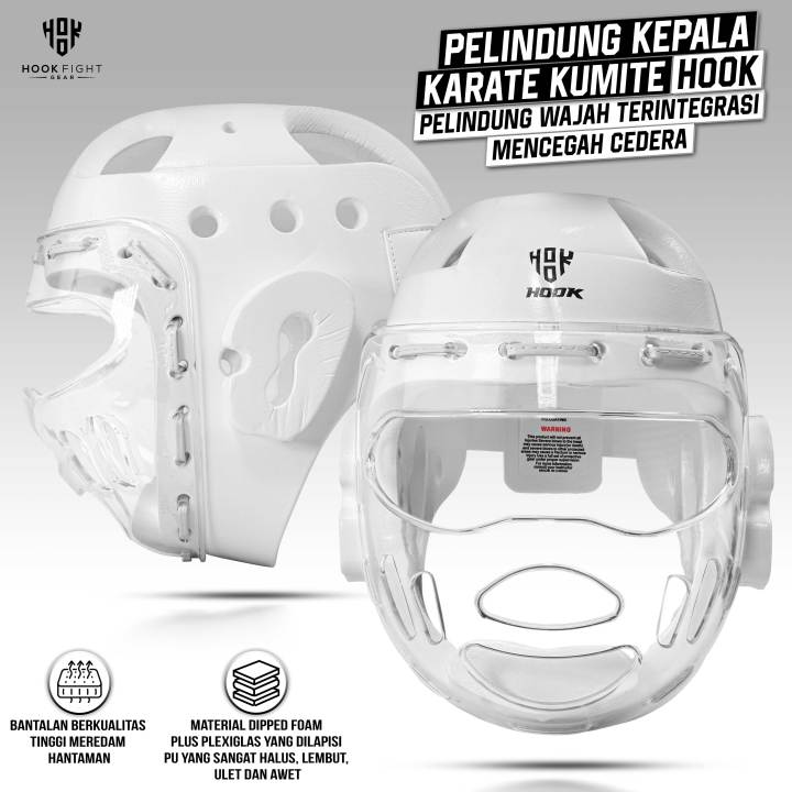 Pelindung Kepala Karate Kumite Mask Hook Helm Karate Dewasa Anak Head ...