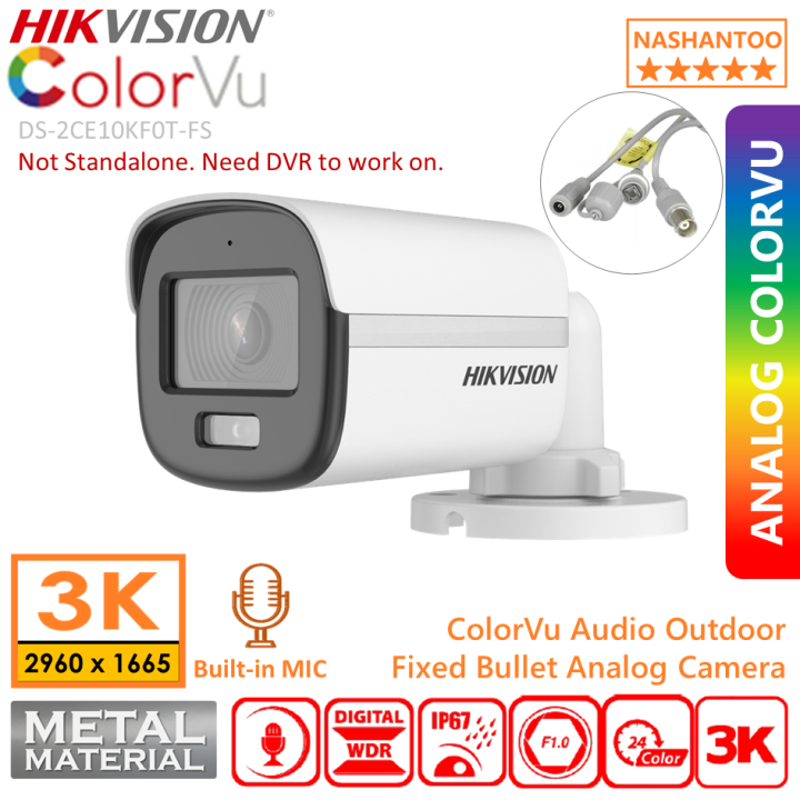 Hikvision CCTV Security Cameras DS-2CE10KF0T-FS 3K(New 5MP 16:9 ...