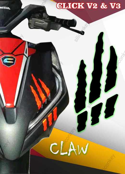 Honda Click V4 2024/ CLICK V3 2023 & V2 Scratch Claw Decal | Lazada PH
