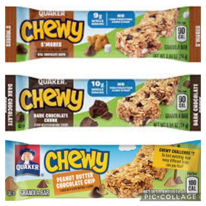Quaker Chewy Assorted Granola Bar Instant Snack BB 2024 onwards ...