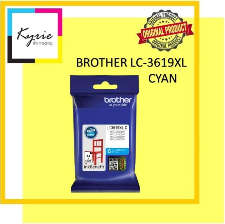 Brother LC-3619XL Cyan Original Ink Cartridge LC3619XL | Lazada PH