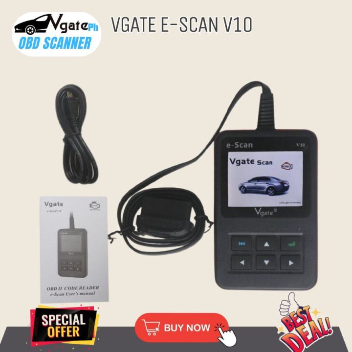 Vgate E-SCAN V10 Petrol Car and Light Truck OBD2 Scan Tool | Lazada PH