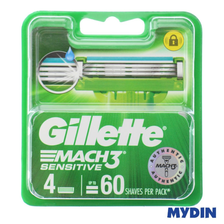 Gillette Mach3 Sensitive Refill (4 Cartridges) | Lazada