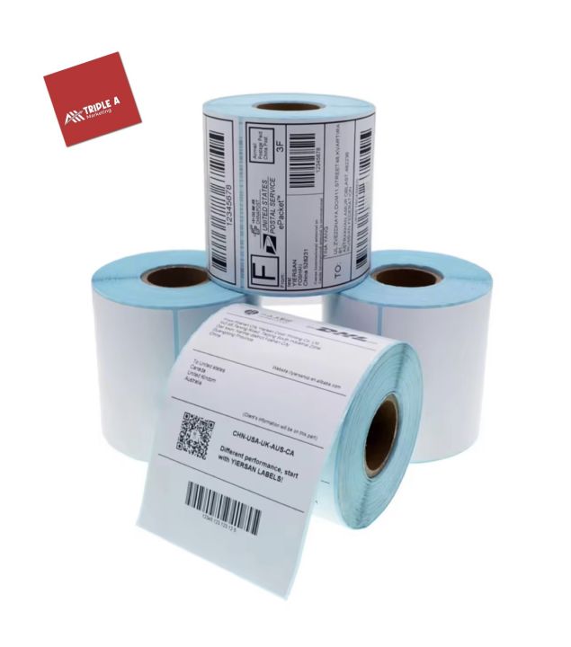 A6 500 Sheets Waybill Thermal Paper Roll Sticker 100x150mm/4X6inch ...