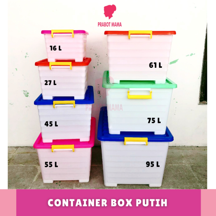 Container Box Putih Besar - SLP / Kontainer 95 Liter / Kotak Tempat ...