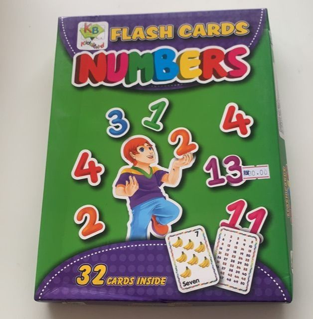 Flash Cards Numbers 32 Cards Inside | Lazada