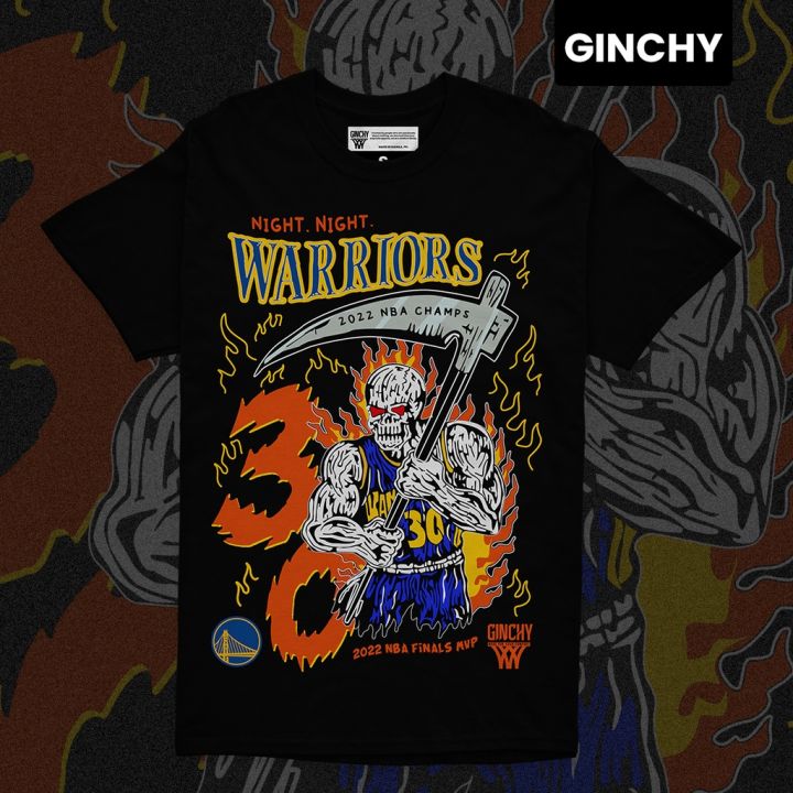 【HOT】Stephen Curry "Night. Night." Skull edition Tee | GSW | 2022 NBA Champs | Golden State ...