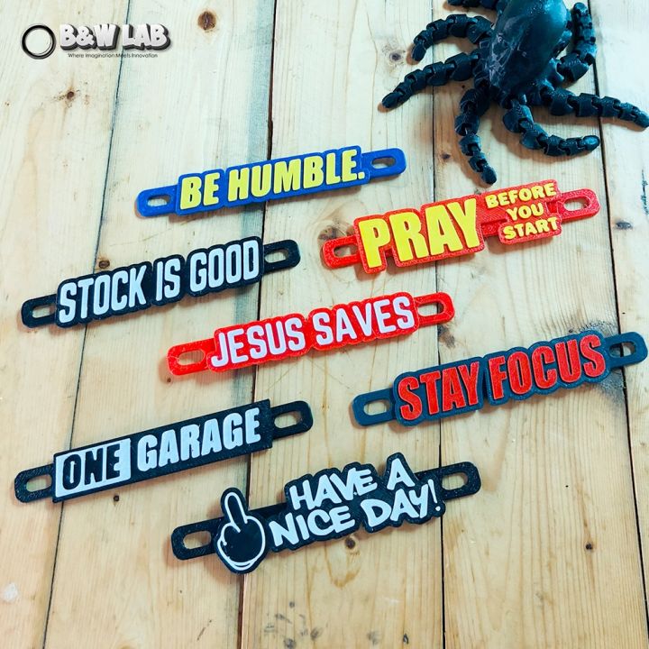 Eye Catching Motorcycle & Car Plate Badge 3D Printed Premade and ...