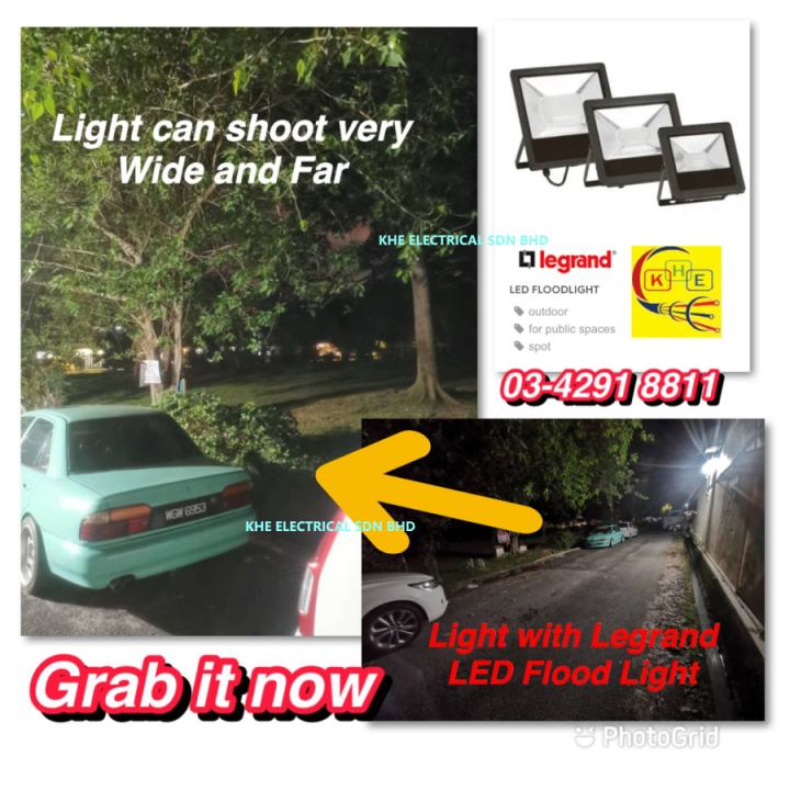 Legrand 30W/50W/100W IP 65 Led Floodlight [ 6500K Daylight ] | Lazada