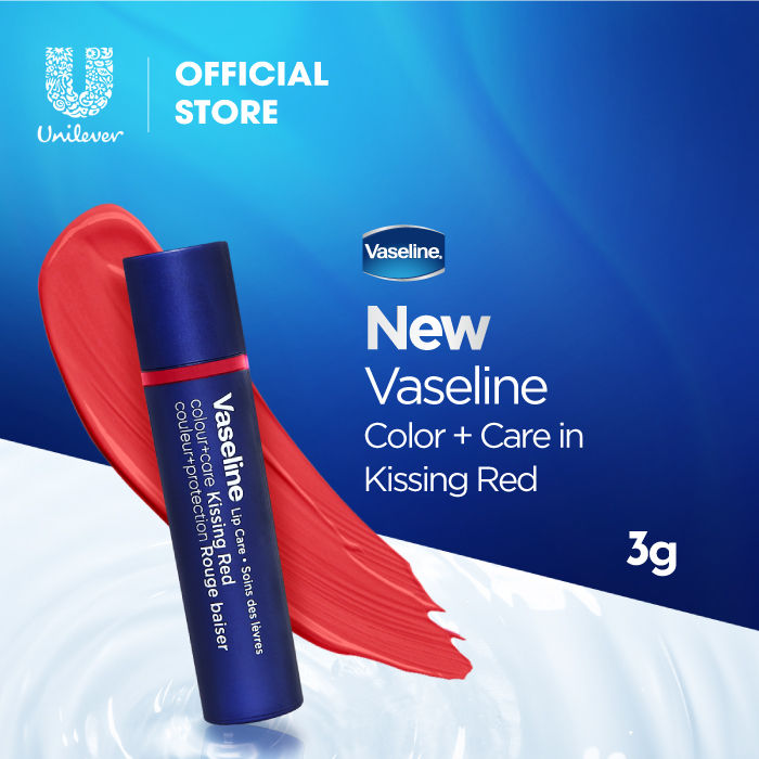 Vaseline Lip Care Colour+Care Kissing Red 3g | Lazada PH