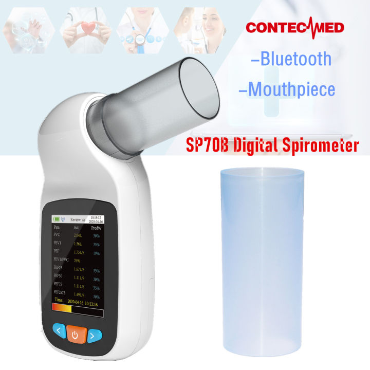 CONTEC SP70B Handheld Digital Spirometer Pulmonary Function Spirometry ...
