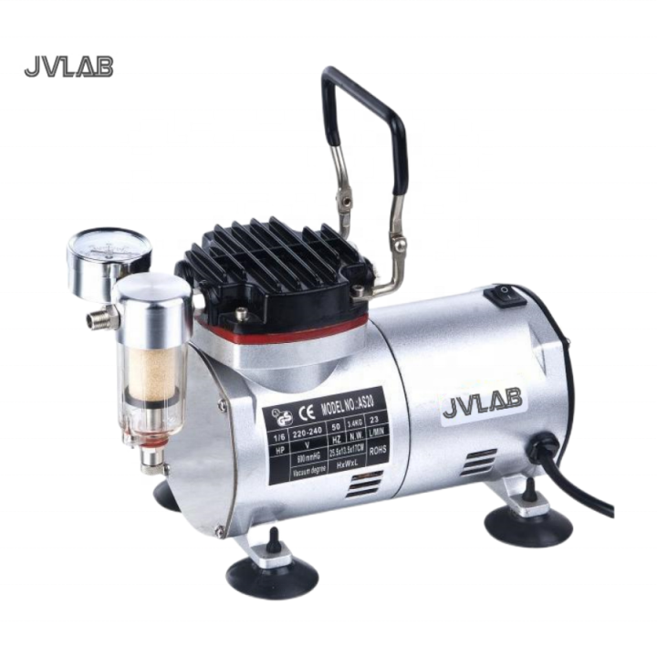 Oilless Diaphragm Vacuum Pump Laboratory High Speed Oilfree Inflation ...
