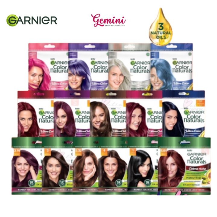 Garnier Naturals Hair Colour Sachet - Garnier Cat Rambut Express Ultra ...