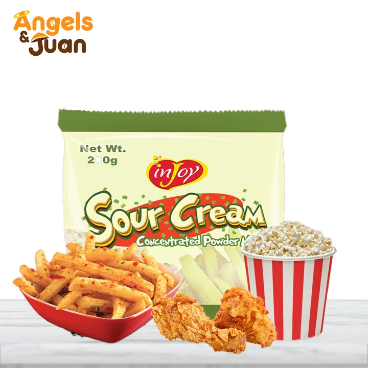 Injoy Sour Cream Seasoning Powder for Popcorn, Fries, Chips 200g ...