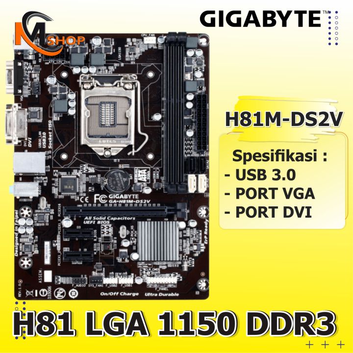 Motherboard Mainboard Mobo Intel H81 Haswell Socket 1150 DDR3 Gigabyte ...