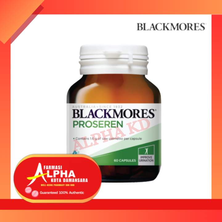 BLACKMORES PROSEREN (SAW PALMETTO) 60s - Improves Urination in Men | Lazada