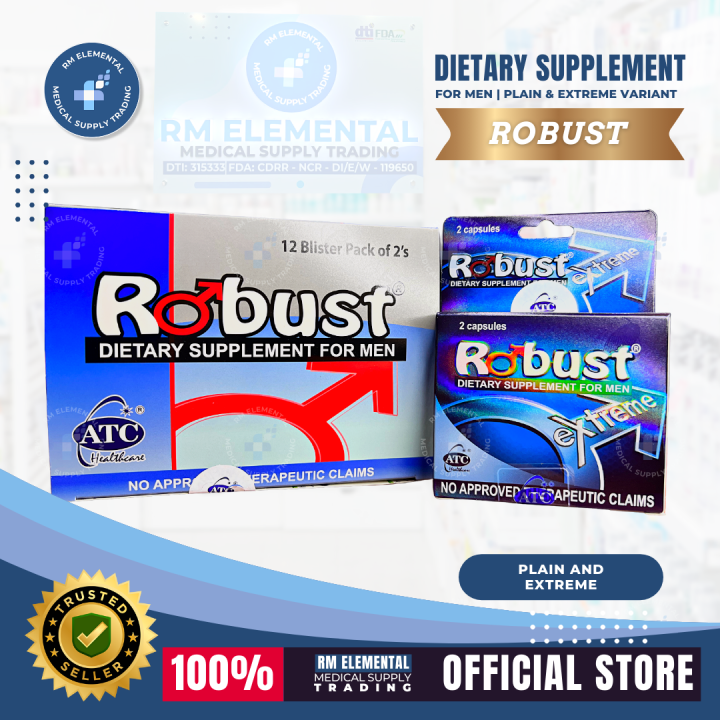 Robust / Extreme and Plain (550mg, 400 mg) 2s Men's Dietary Supplement ...