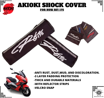 Akioki Shock Cover For Rusi Rfi 175 W/ Reflectorized Strips & 3 Layer ...