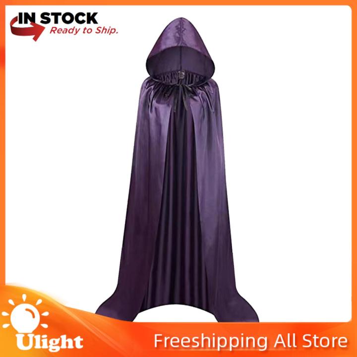 Ulight Halloween Capes Halloween Hooded Cape Witch Cape Cowl Robe with ...