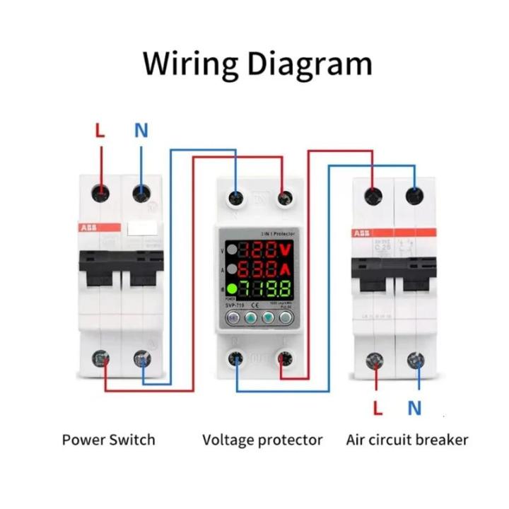 Strong 63A Automatic Protective Device With Energy Utilization ...