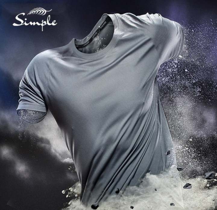 SIMPLE DRI FIT WORKOUT GYM SHIRT | Lazada PH