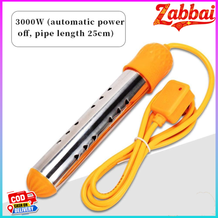 Zabbai 3000W(220V) เครื่องทำน้ำอุ่นพลังงานสูงแบบพกพาเครื่องทำความร้อน ...